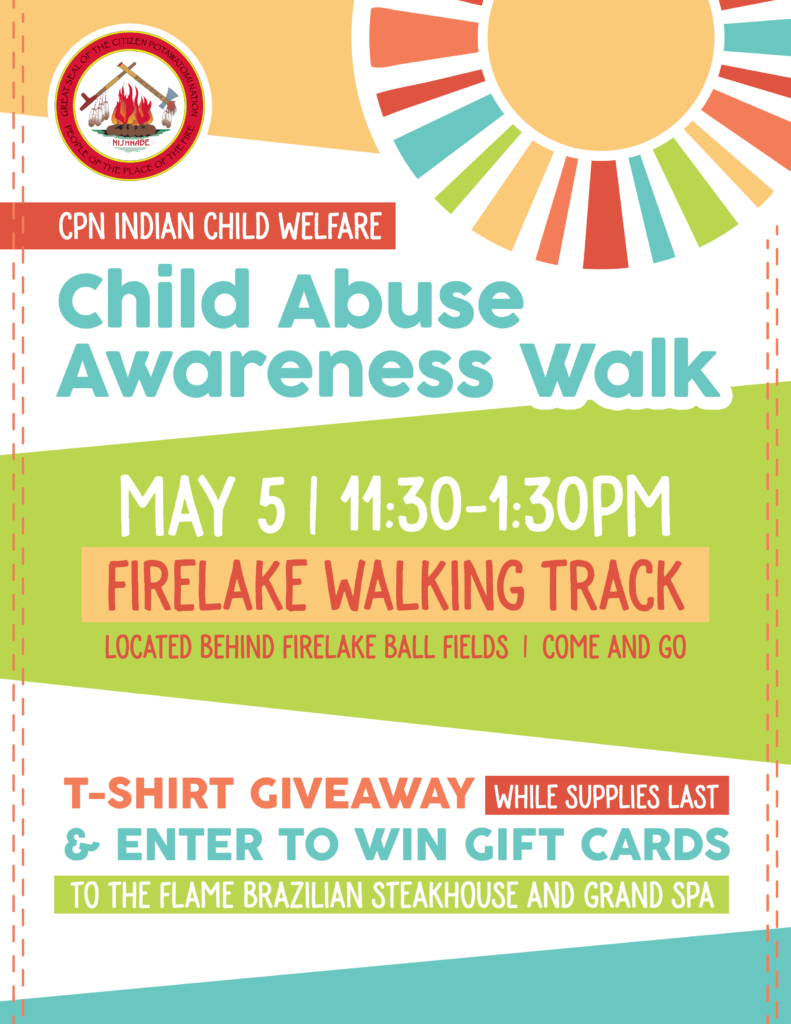 CPN Indian Child Welfare Child Abuse Awareness Walk - Potawatomi.org