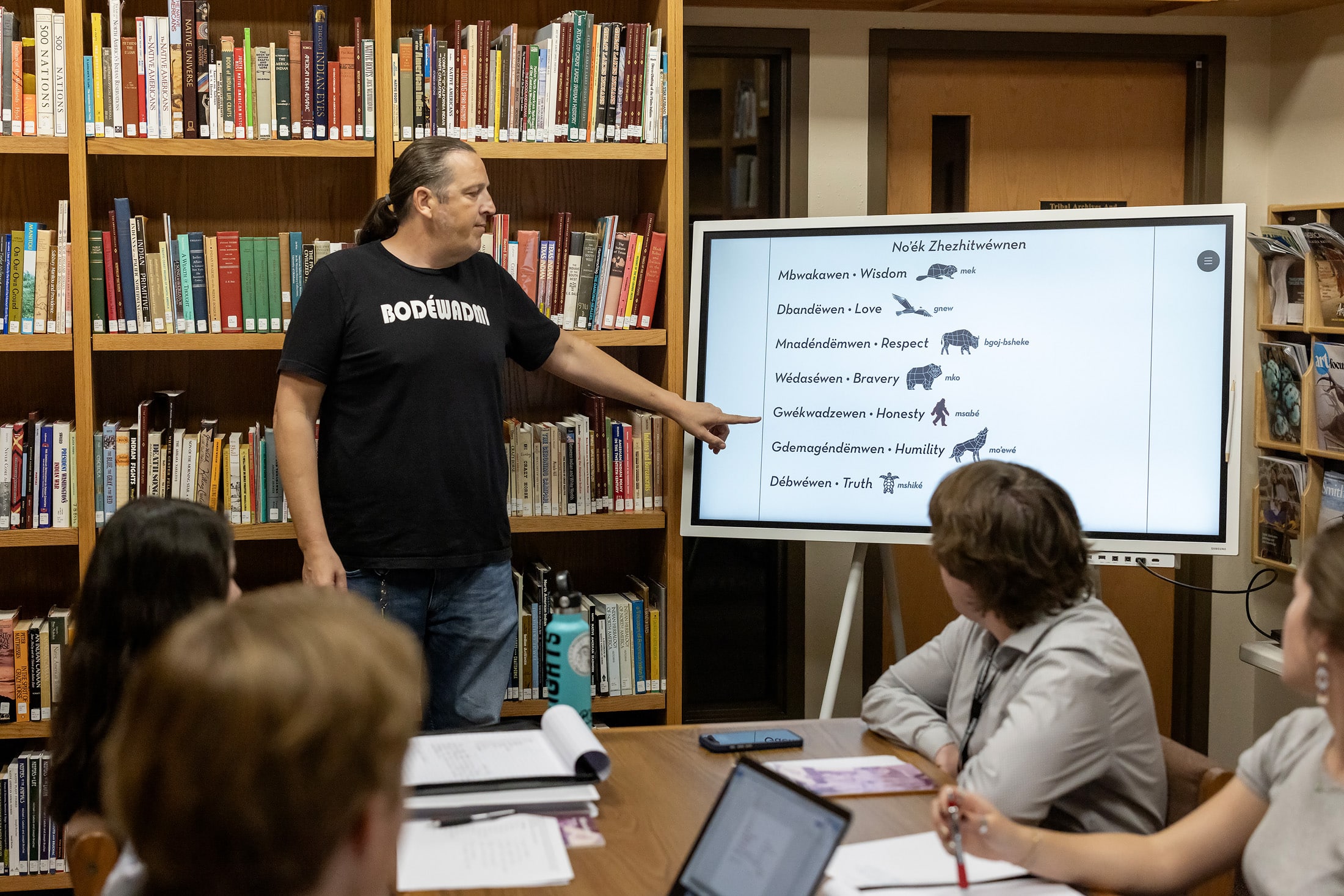Collins speaks on learning Potawatomi language - Potawatomi.org