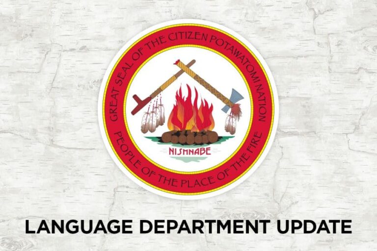 Potawatomi verbs: How and when to use them - Potawatomi.org