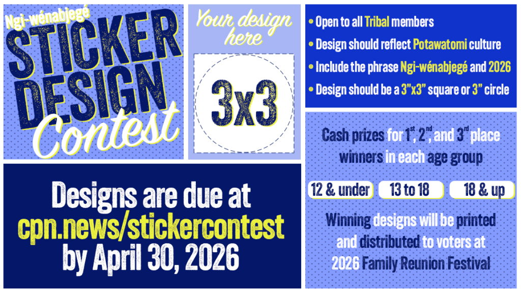 "Ngi-wénabjegé" sticker design art contest - Potawatomi.org